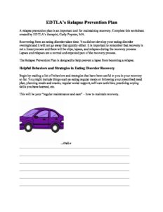 Relapse Prevention Plan | Eating Disorder Therapy LA
